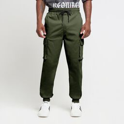 Pantalón Liso Tiro Medio Slim Cargo Hombre Rolly Go