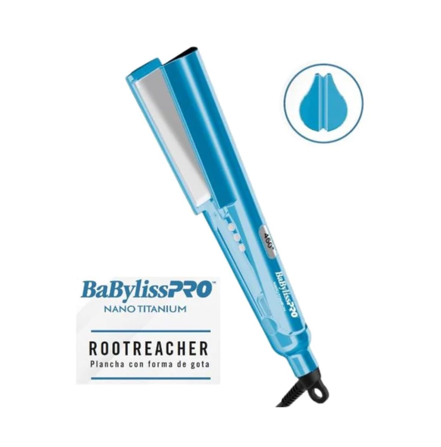 Plancha Babyliss Nano Titanium Forma De Gota Rootreacher 1