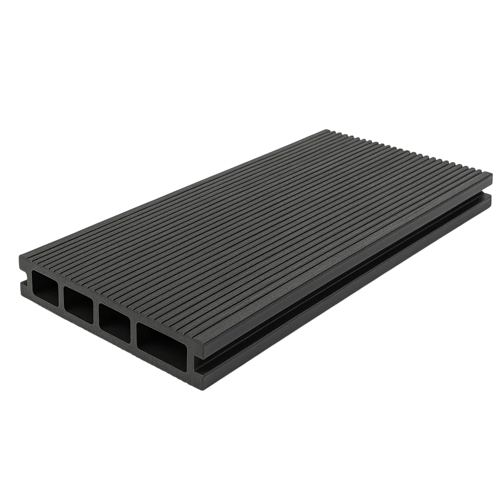 Pack De 5 Deck Exterior Wpc Color Gris Oscuro