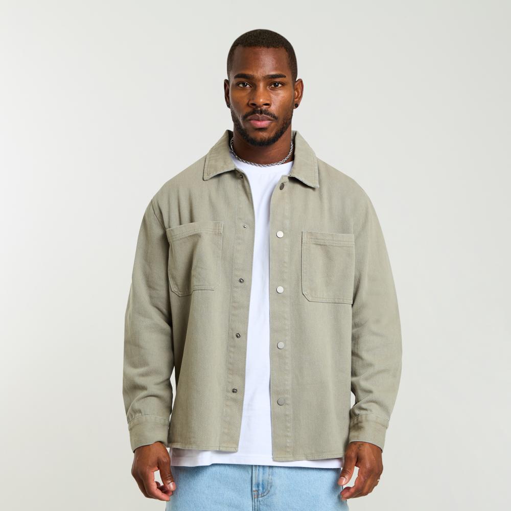 Chaqueta Denim Manga Larga Hombre Rolly Go