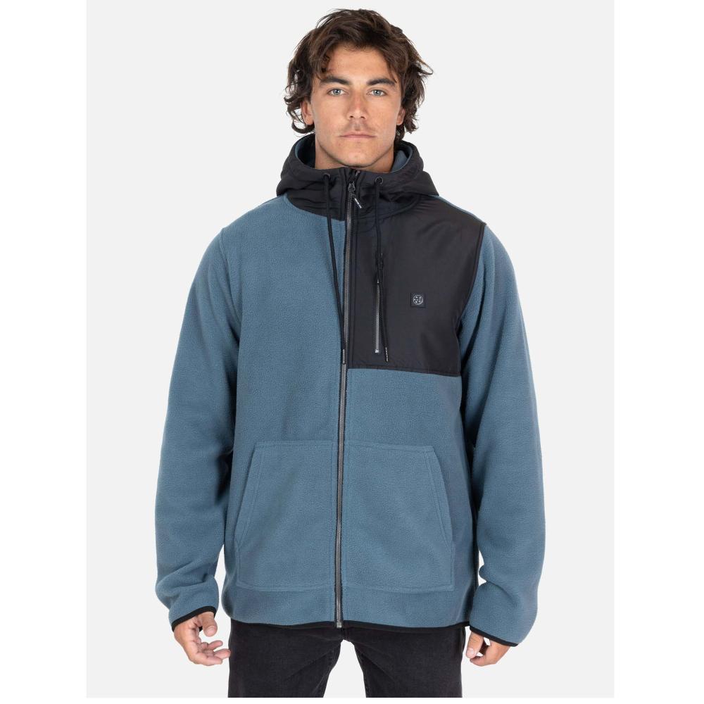 Polerón Liso Micropolar Cuello Alto Con Capucha Hombre Maui And Sons
