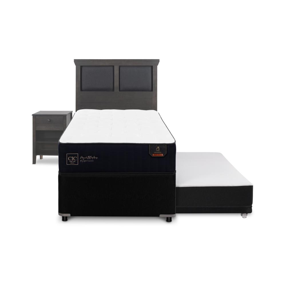 Cama Nido Cic Premium / 1.5 Plazas / Base Normal + Set De Maderas