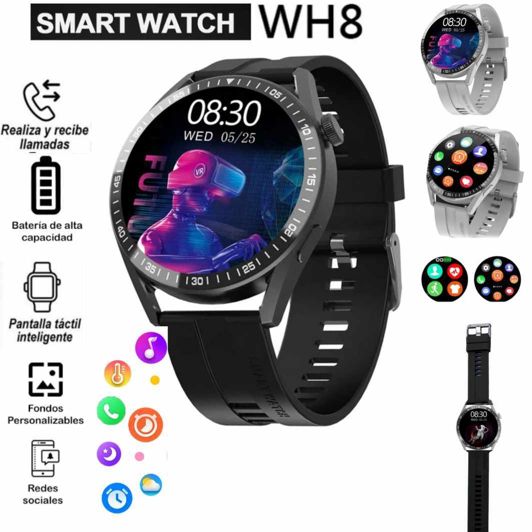 Reloj Wh8 Inteligente Smartwatch Negro / Realiza Llamadas