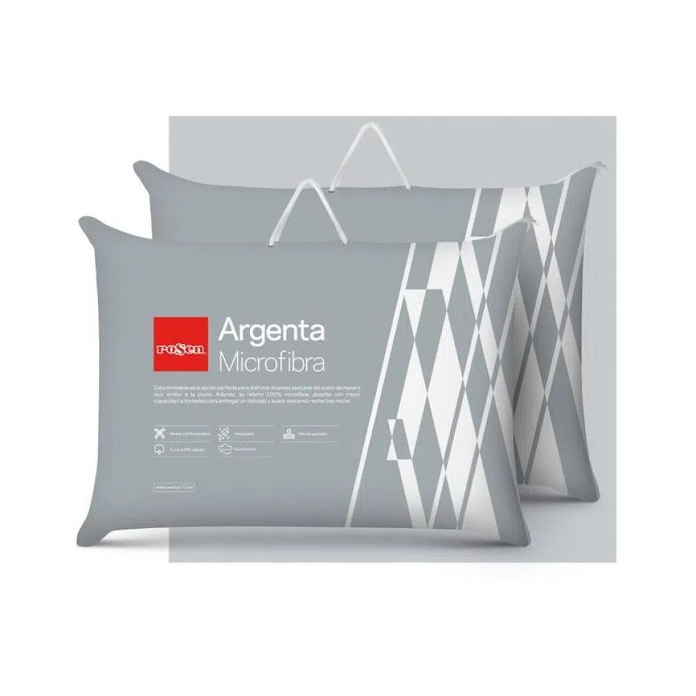 Pack de Almohadas Rosen Argenta / 50x70 Cm / 2 Unidades