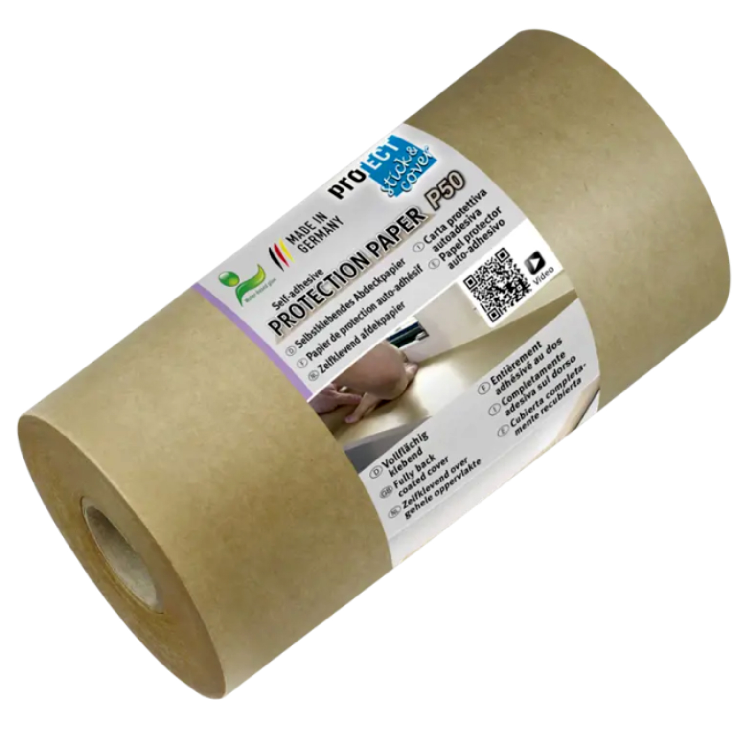 Papel Kraft Rollo Engomado 150mm X 50mts - Ps