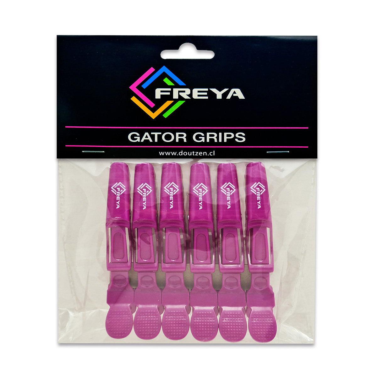 Set De Pinza Para Cabello Freya X 6 Ud Color Morado