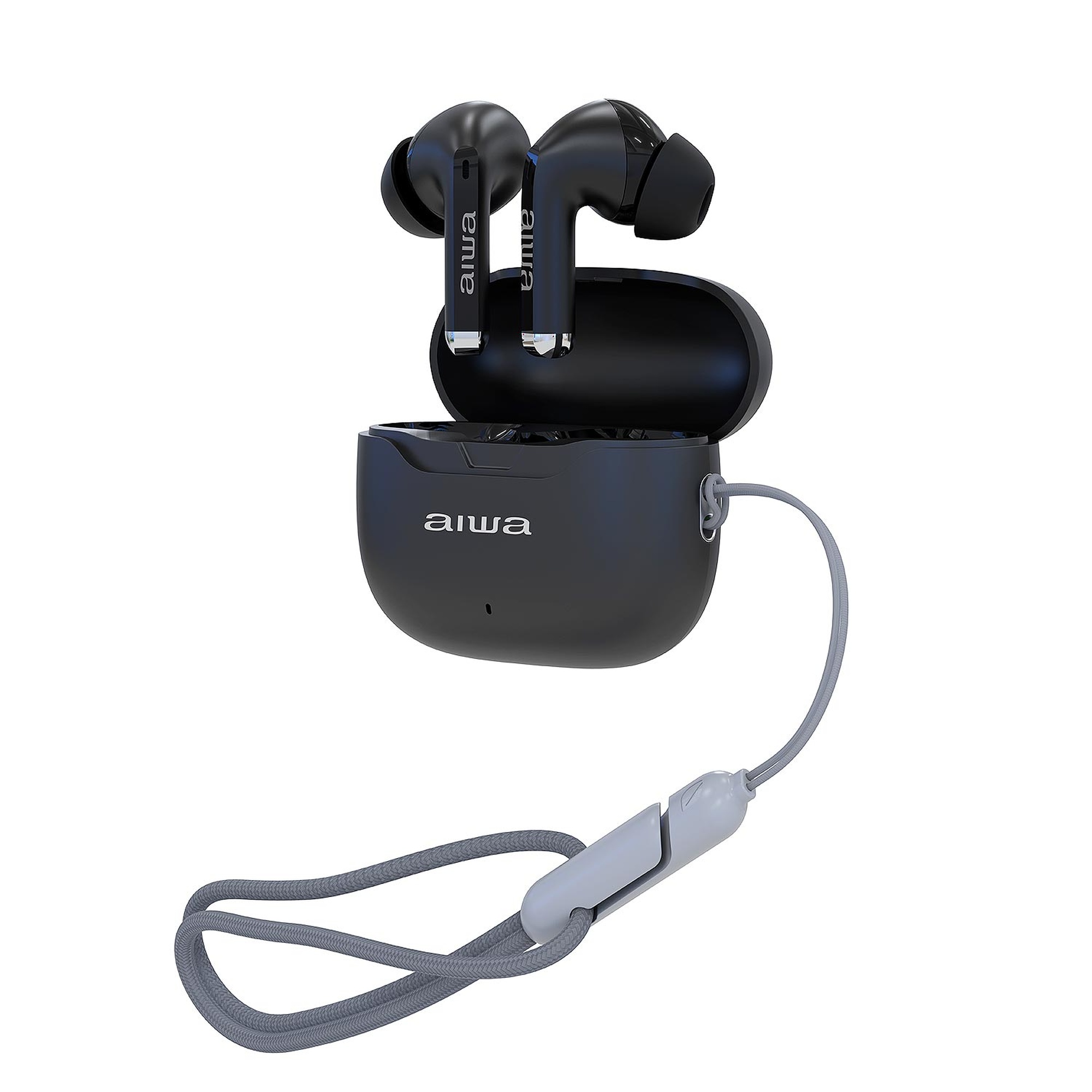 Audífono Aiwa Tactil Con Cancelación De Ruido Aw-twsg50ancb